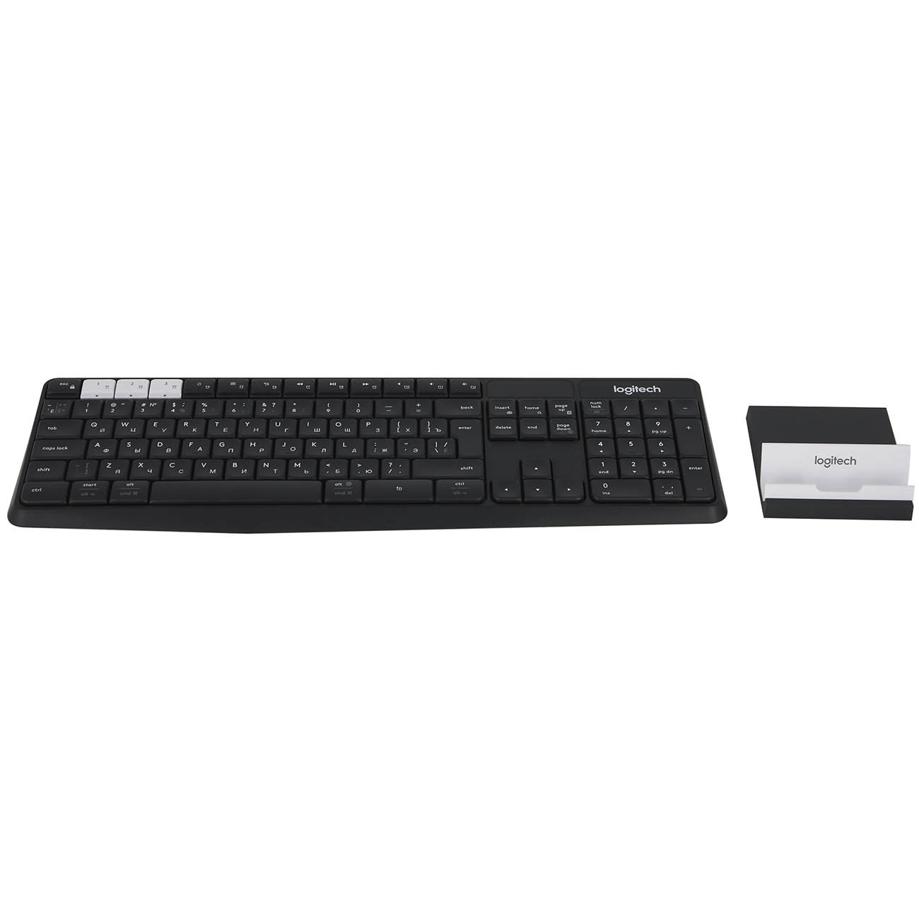 Беспроводная клавиатура Logitech K375s Gray/Black (920-008184)