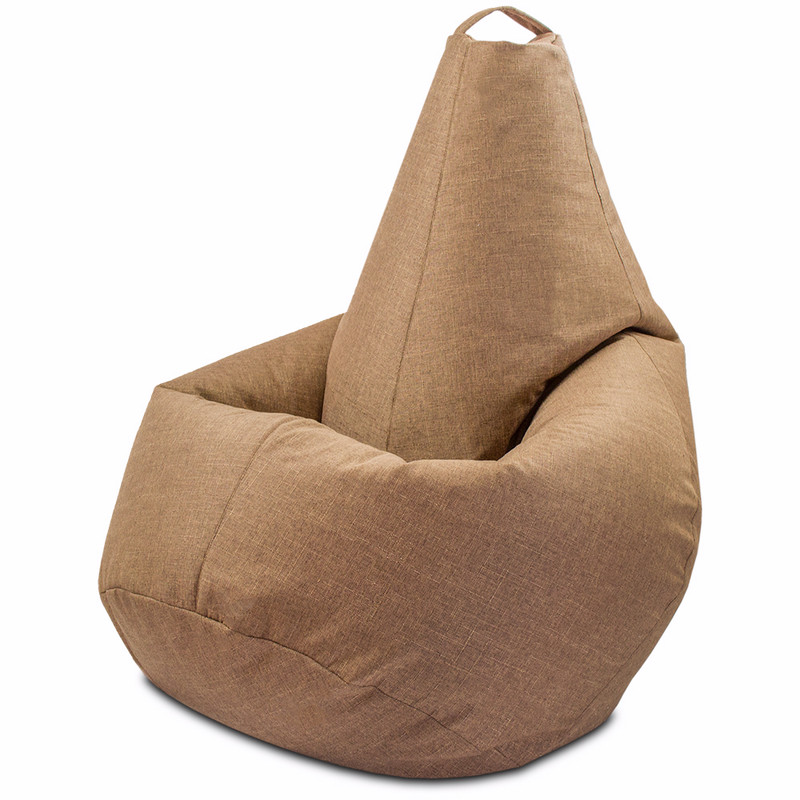 Кресло-мешок Puffmebel груша XXXXL коричневый