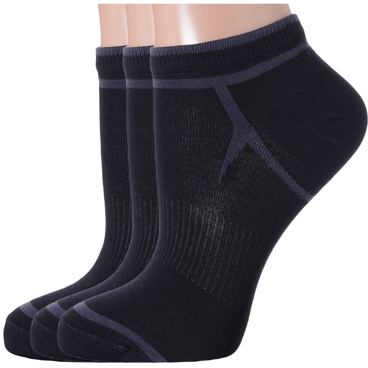 Комплект носков женских LorenzLine 3-С24 черных 23