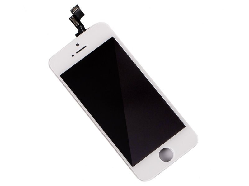 Дисплей Vbparts для APPLE iPhone 5S в сборе с тачскрином AAA White 075635