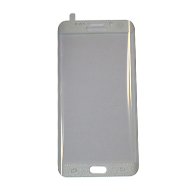 Защитное стекло для Samsung SM-G928F (Galaxy S6 Edge+) (3D/наклейка по периметру) <белый>
