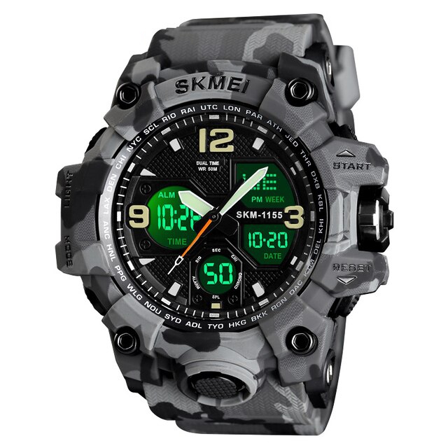 Наручные часы мужские SKMEI 1155B белые/серые/черные