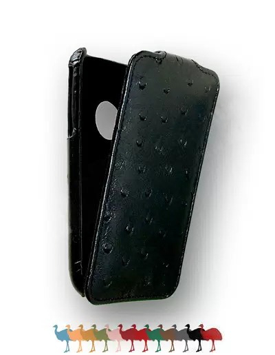 Кожаный чехол кожа Melkco Jacka Type для Apple iPhone 3GS/3G насыщенный черный