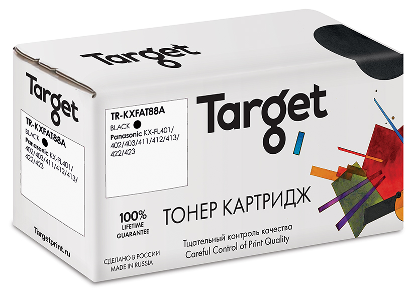 Картридж для лазерного принтера Target KXFAT88A, черный, совместимый