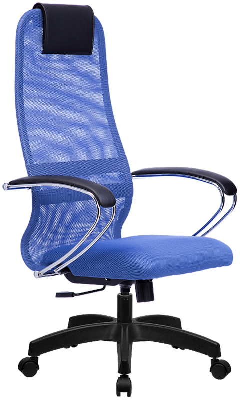 Кресло компьютерное SU-В-8/подл.131/осн.001 Синий/Синий
