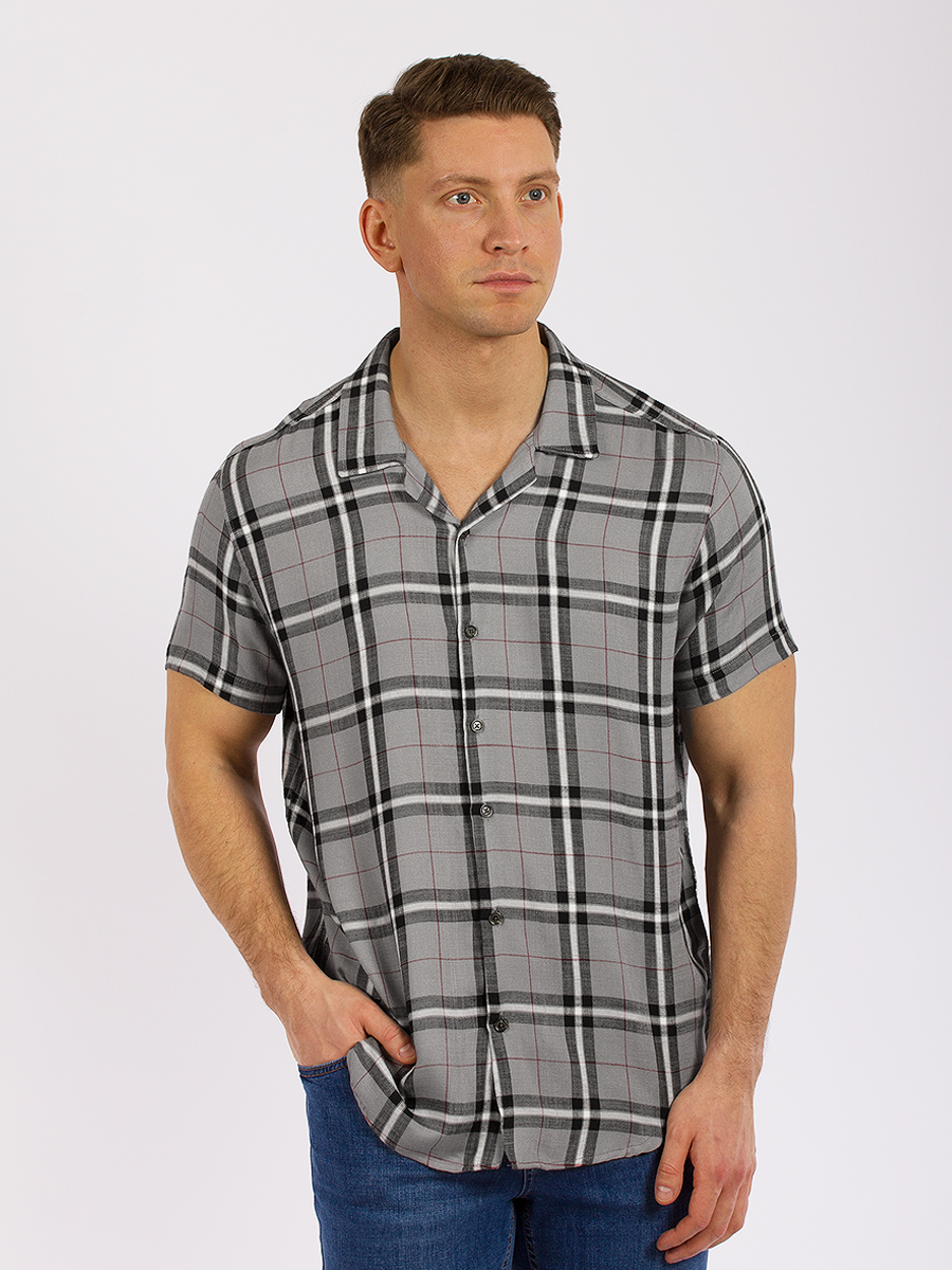 Рубашка мужская DAIROS GD81100467 серая XL