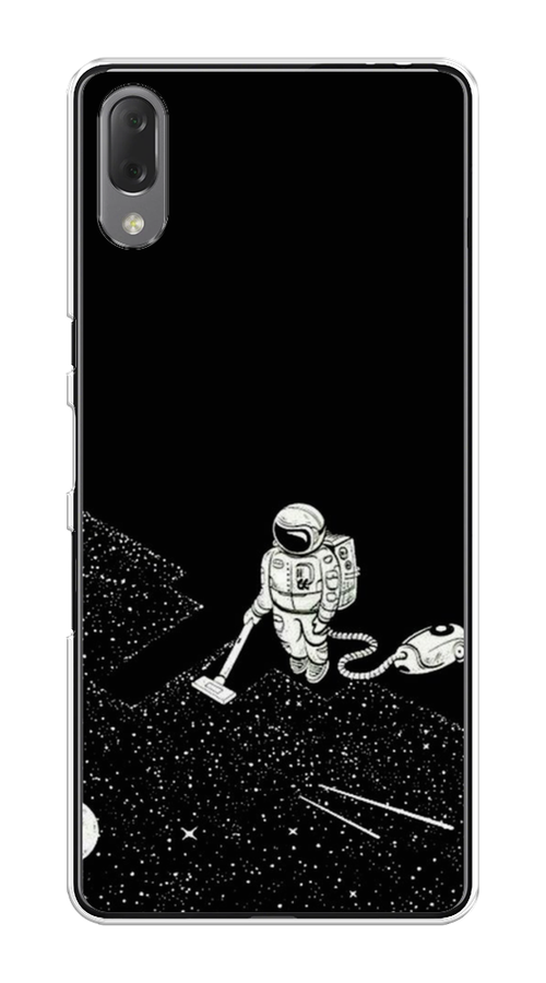 Чехол Awog на Sony Xperia L3 "Космонавт с пылесосом"