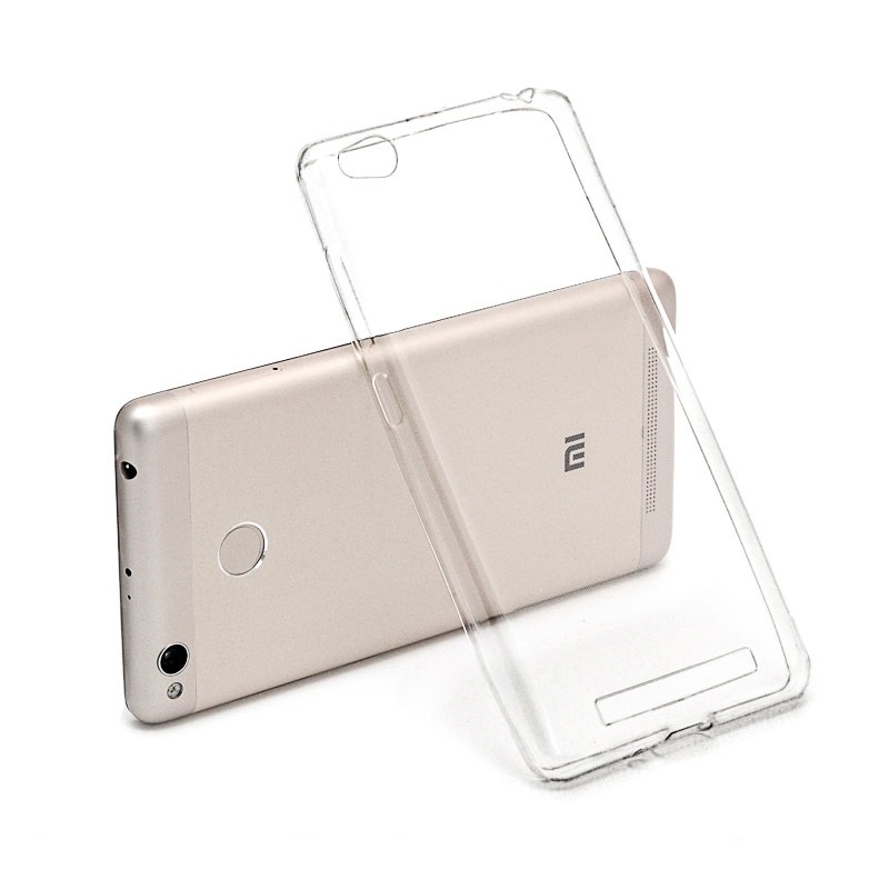 Msvii | Прозрачный силиконовый чехол для Xiaomi Redmi 3 с заглушкой