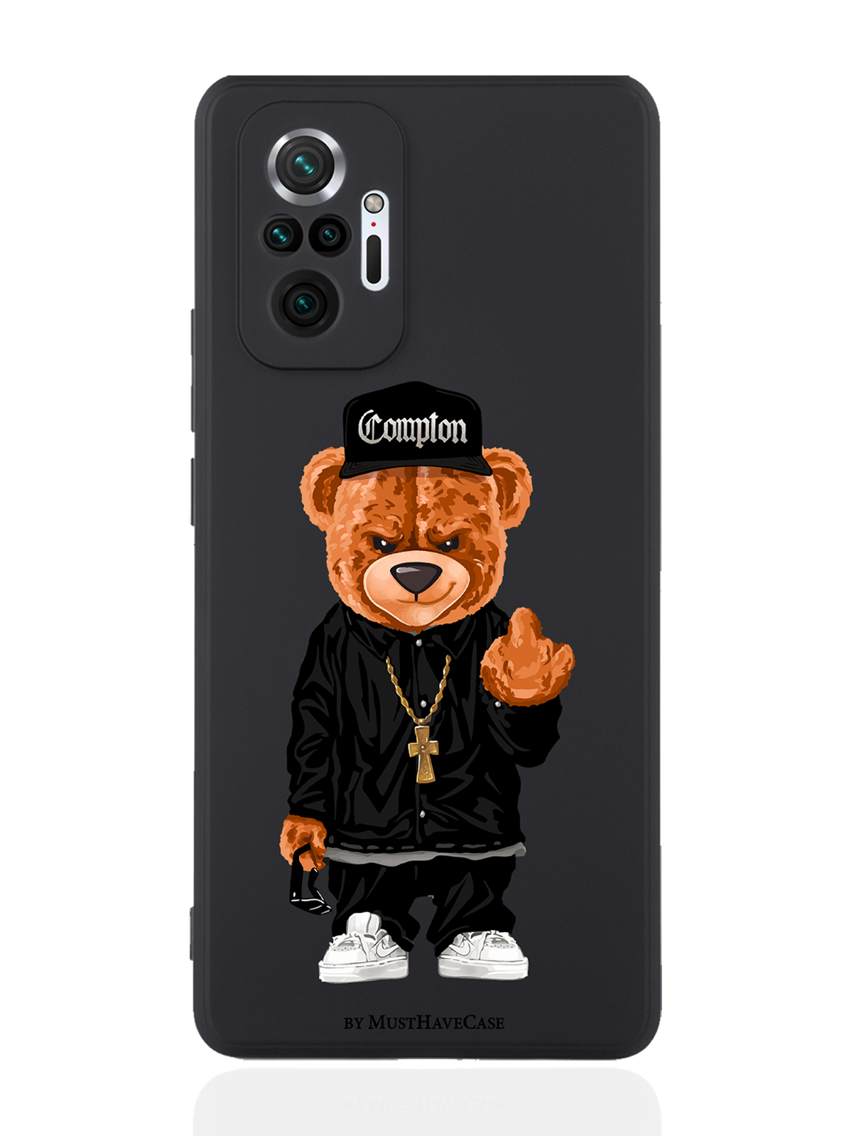 Чехол MustHaveCase для Xiaomi Redmi Note 10 Pro Мишка Compton
