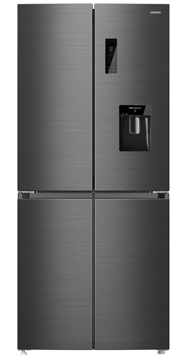 Холодильник Centek CT-1749 NF INOX INVERTER серый