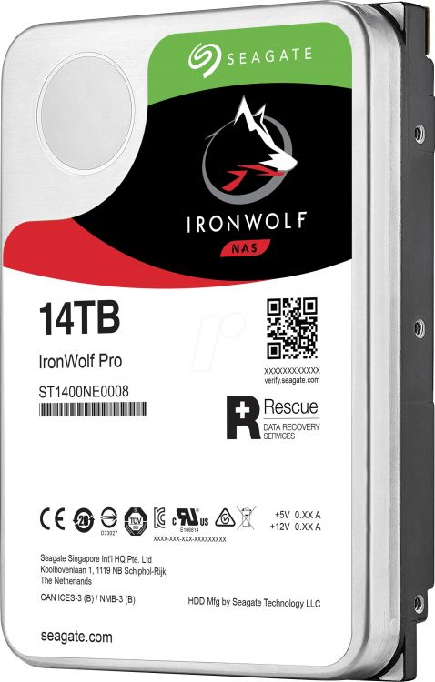 Жесткий диск Seagate IronWolf Pro 14ТБ (ST14000NE0008)
