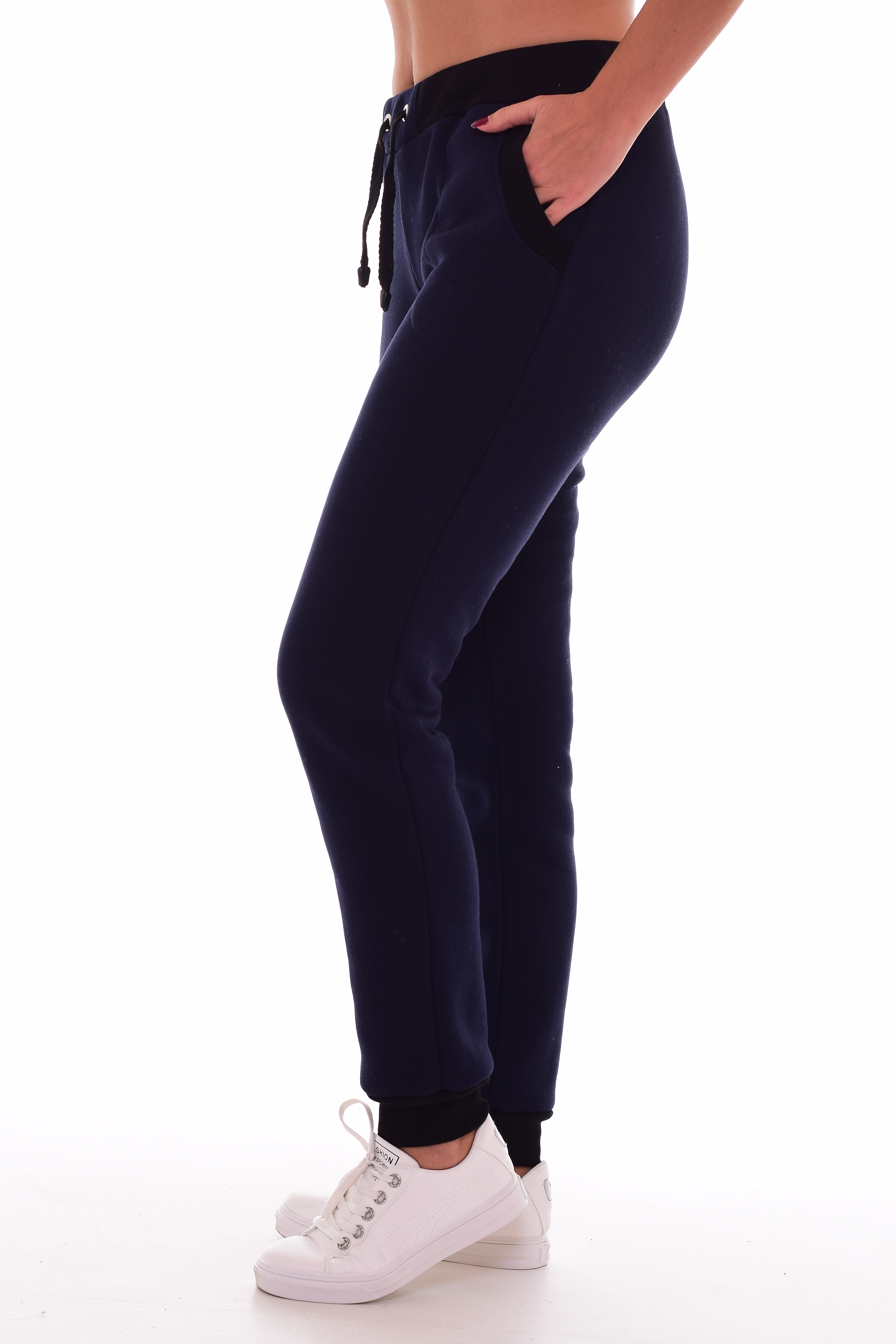 Спортивные брюки женские Новое кимоно 8-27 синие 42 RU