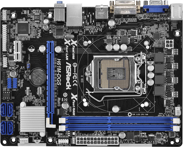 Материнская плата ASRock H61M-DGS R2.0