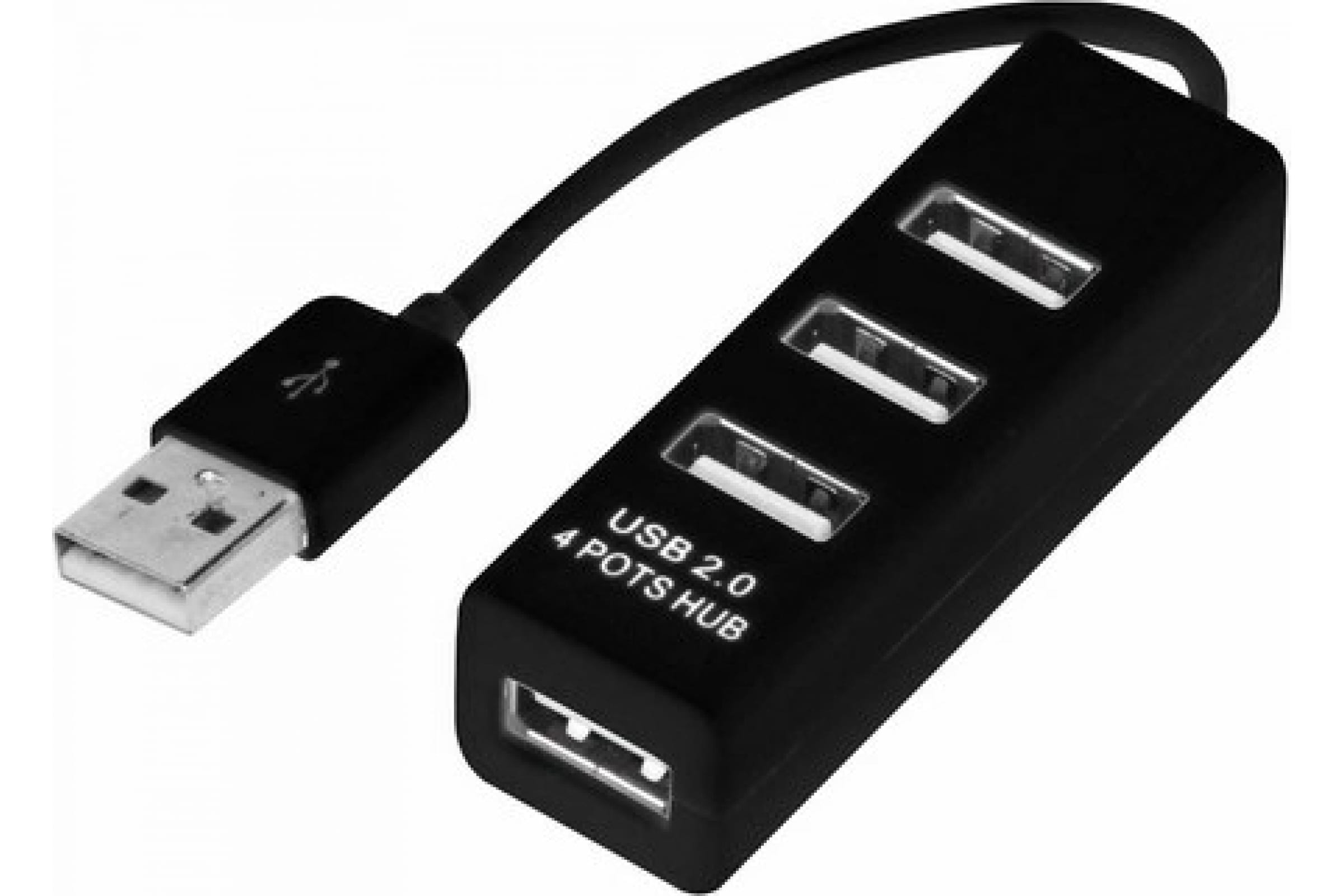 Разветвитель для компьютера Rexant USB на 4 порта Black (18-4103)