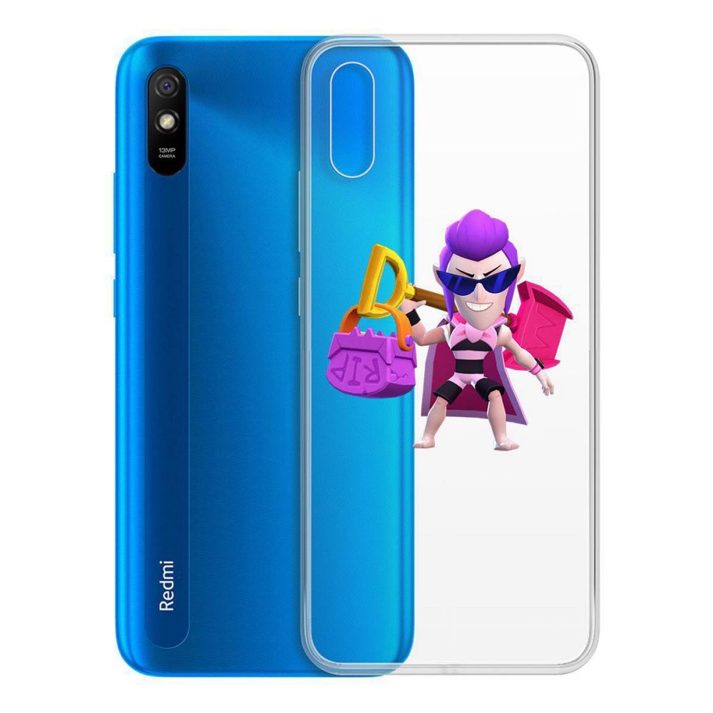 Чехол-накладка Brawl Stars-Пляжный Мортис для Xiaomi Redmi 9A