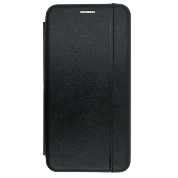 Кожаный чехол-книжка Open Color 2 для Huawei Y8P / Honor 30i / P Smart S (Черный)
