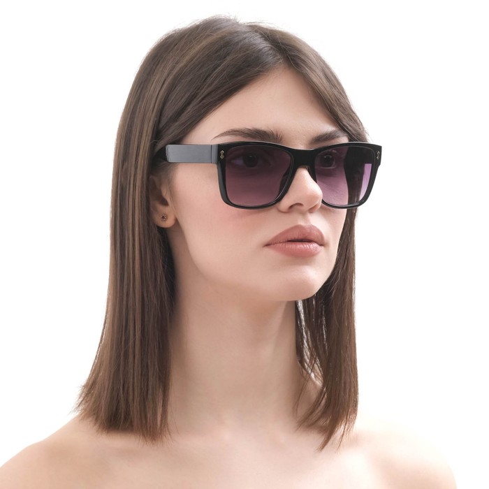 Солнцезащитные очки женские NoBrand фиолетовые