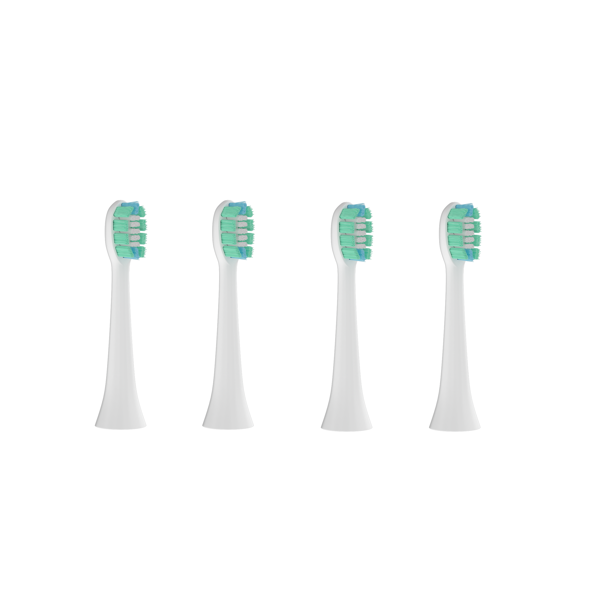 Сменные насадки для электрической зубной щетки SENDO SONIBRUSH M4, 4 шт. (White)