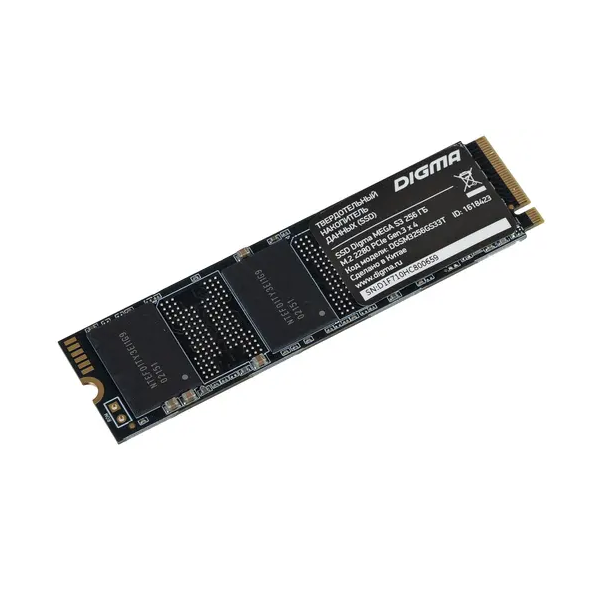 SSD накопитель DIGMA Mega S3 M.2 2280 256 ГБ (DGSM3256GM23T)