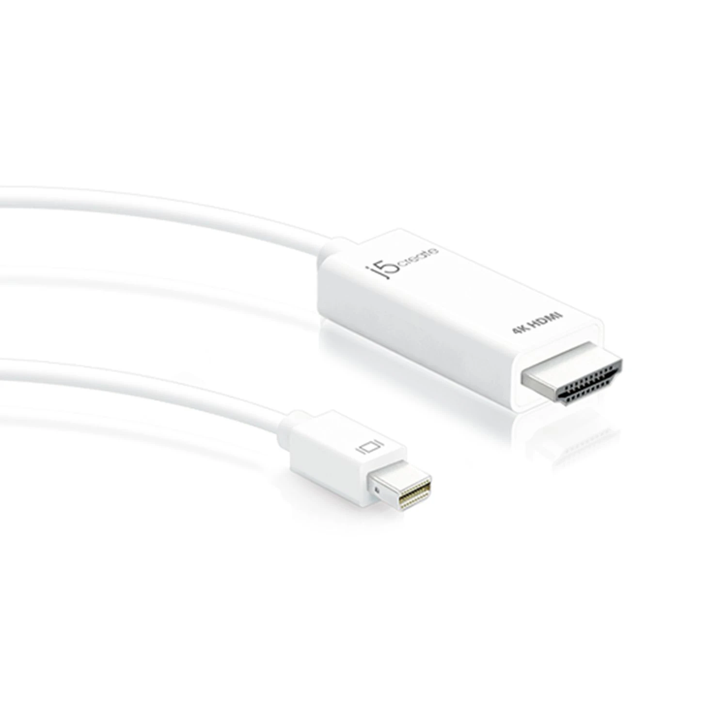 Адаптер j5create Mini DisplayPort-HDMI, M-M White (JDC159)