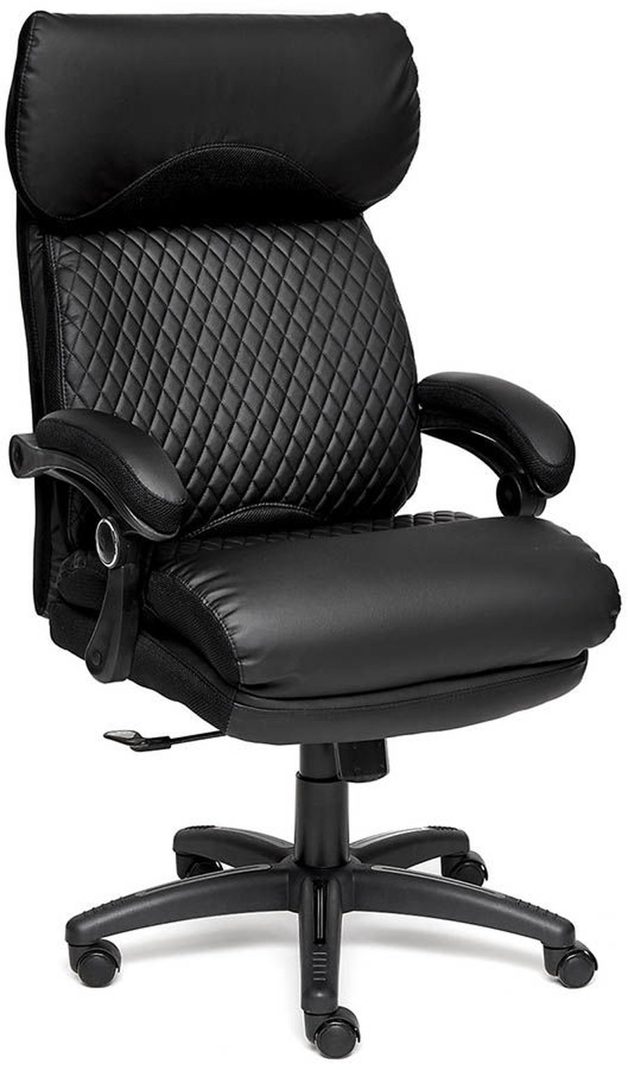 Компьютерное кресло Chief/Кожзам/ткань-черный