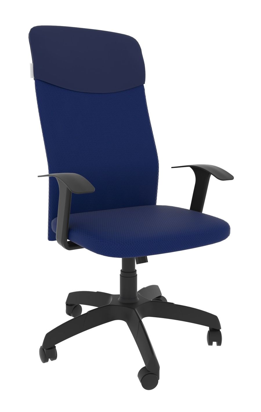 Офисное кресло Leo A black/Ткань сетка синяя