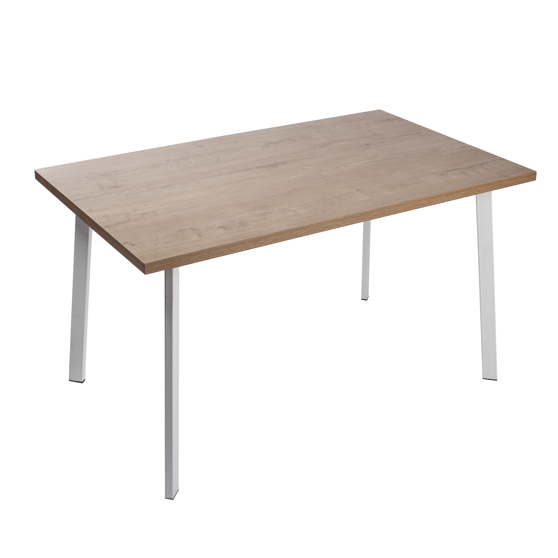 Стол для кухни Фортресс Агат.1 1320, Дуб бунратти/Белый муар, комплект ног №5