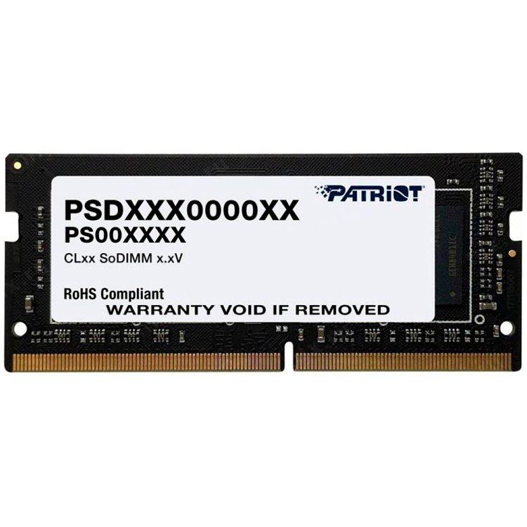 Оперативная память Patriot 8Gb DDR4 2666MHz SO-DIMM (PSD48G266682S)