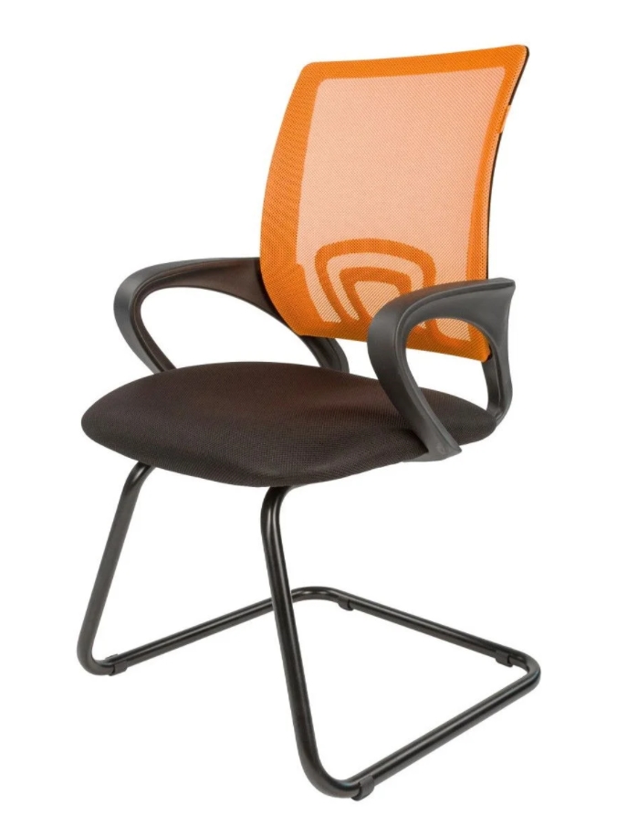 Кресло на полозьях Chairman 696 V черный; оранжевый