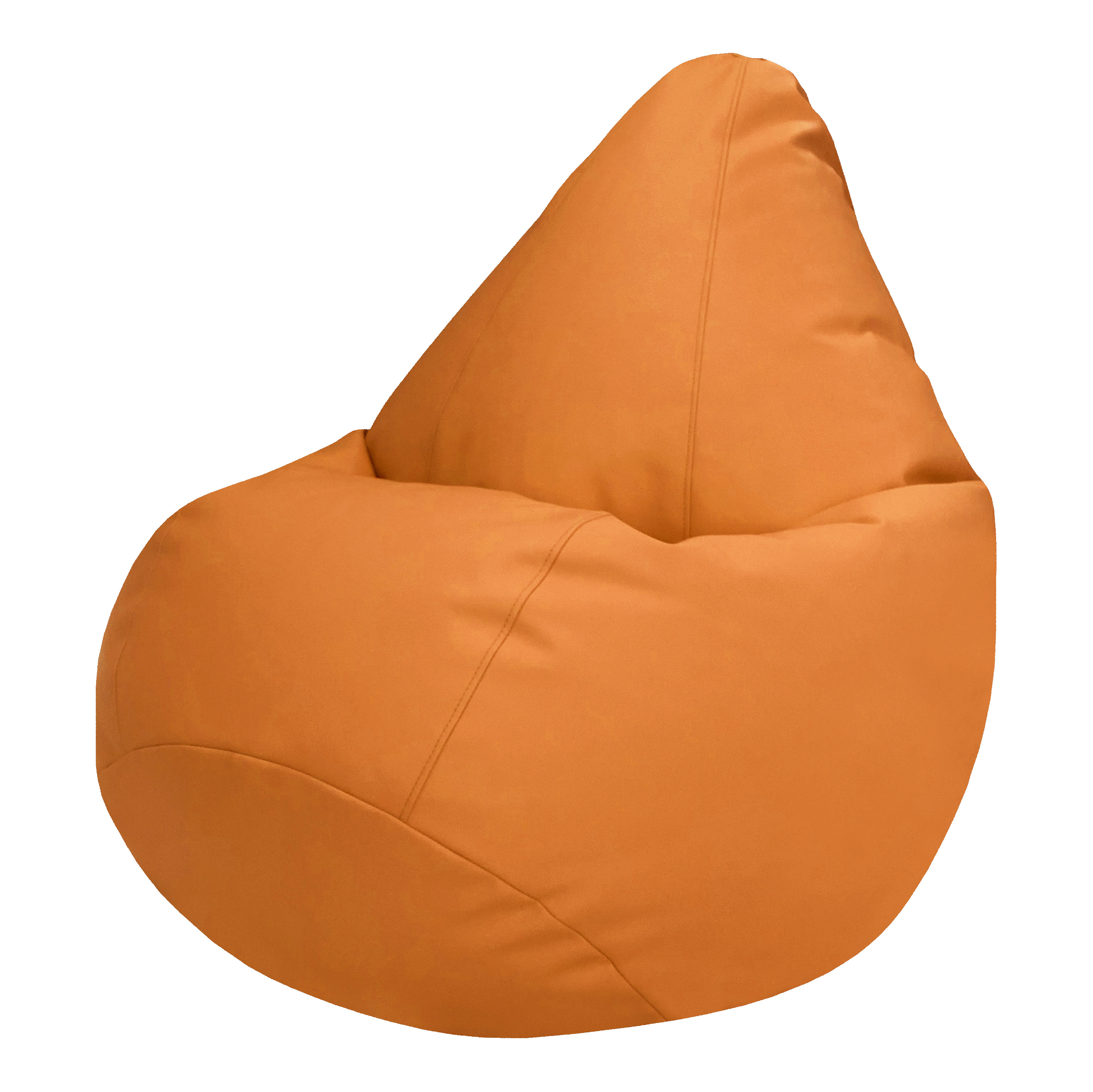 Кресло-мешок папа пуф экокожа оранжевый хxl 135x90
