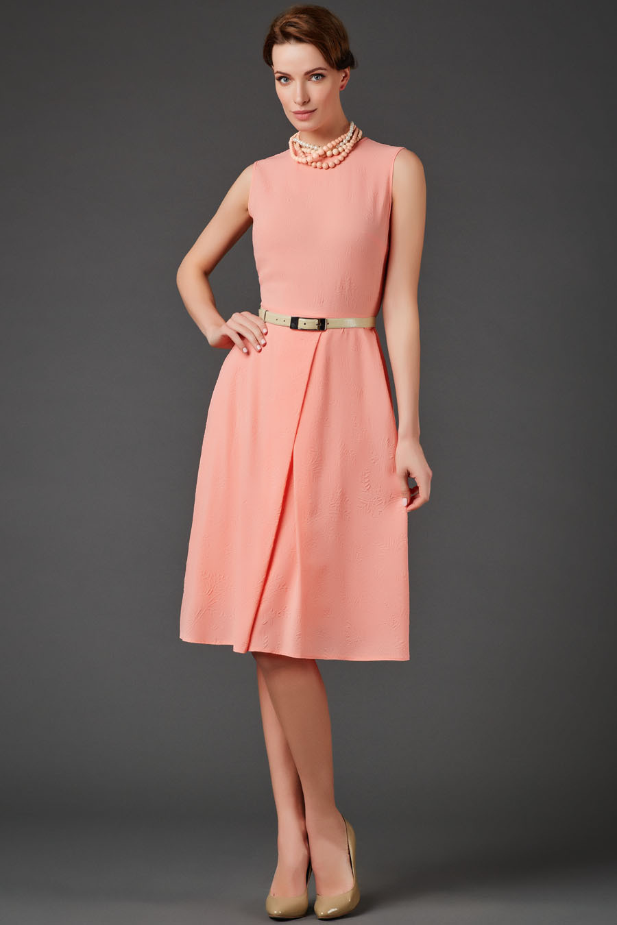 Платье женское Арт-Деко P-754 розовое 50 RU