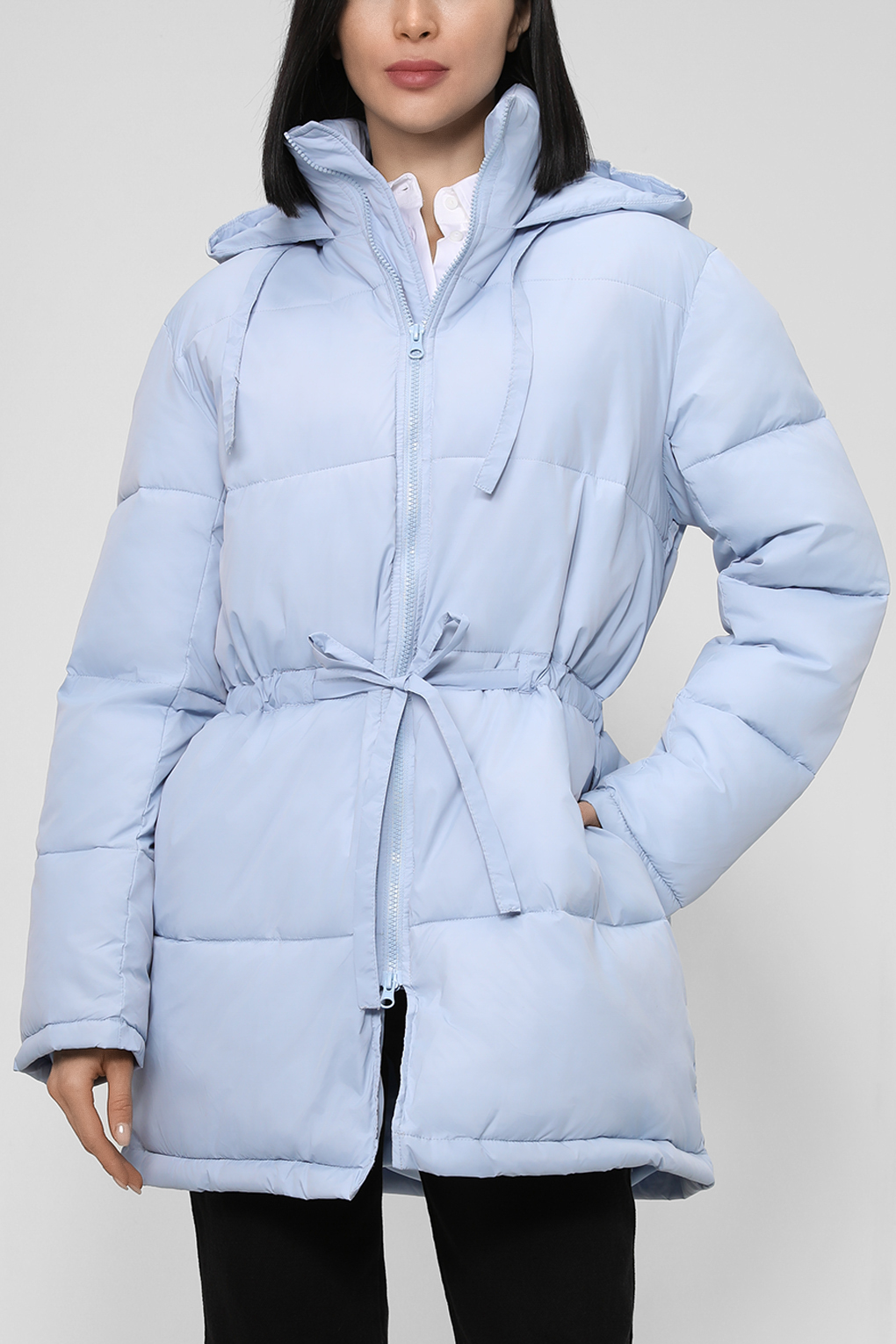 Куртка женская Belucci BL22099205 голубая 46 RU
