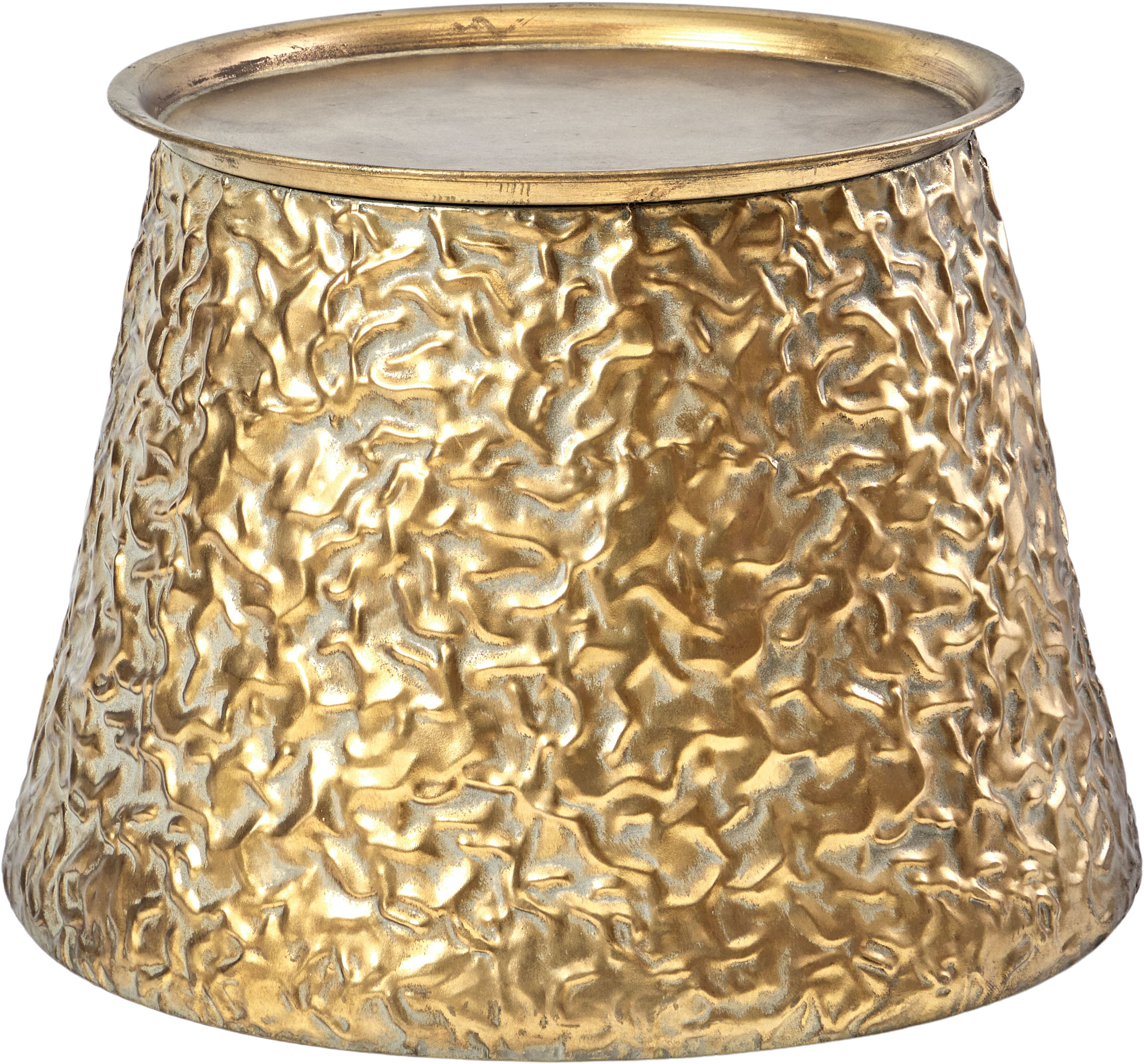 Столик интерьерный Glasar Гана 57-221/2 56х56х40см золото с патиной