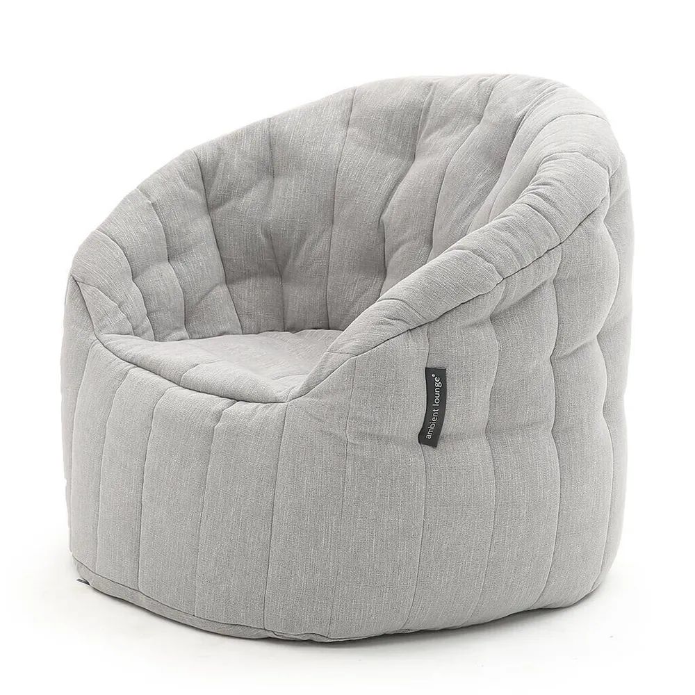 Бескаркасное кресло Ambient Lounge - Butterfly Sofa - Keystone Grey (светло-серый)