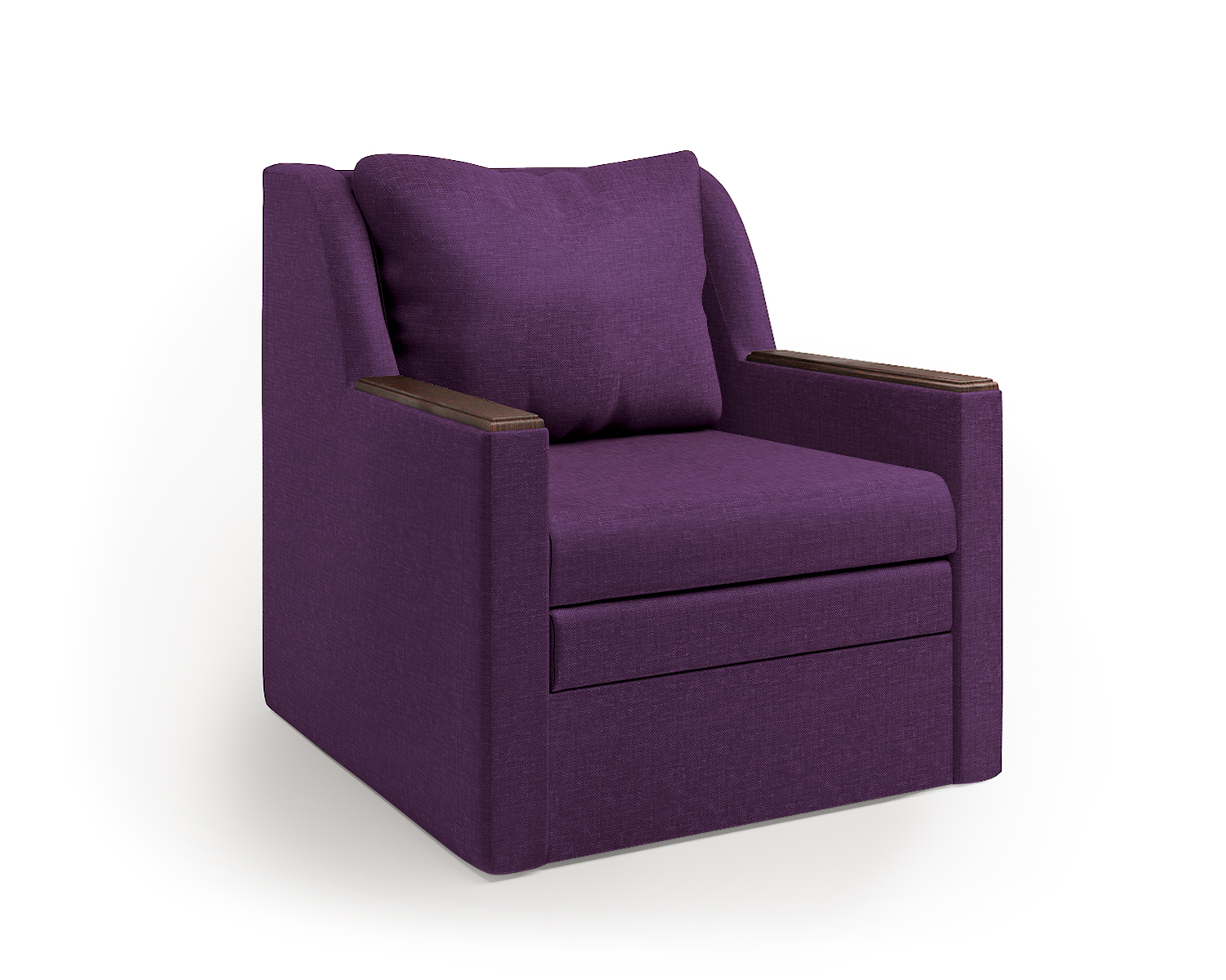 Кресло-кровать Шарм-Дизайн Соло 1006033, фиолетовый/коричневый