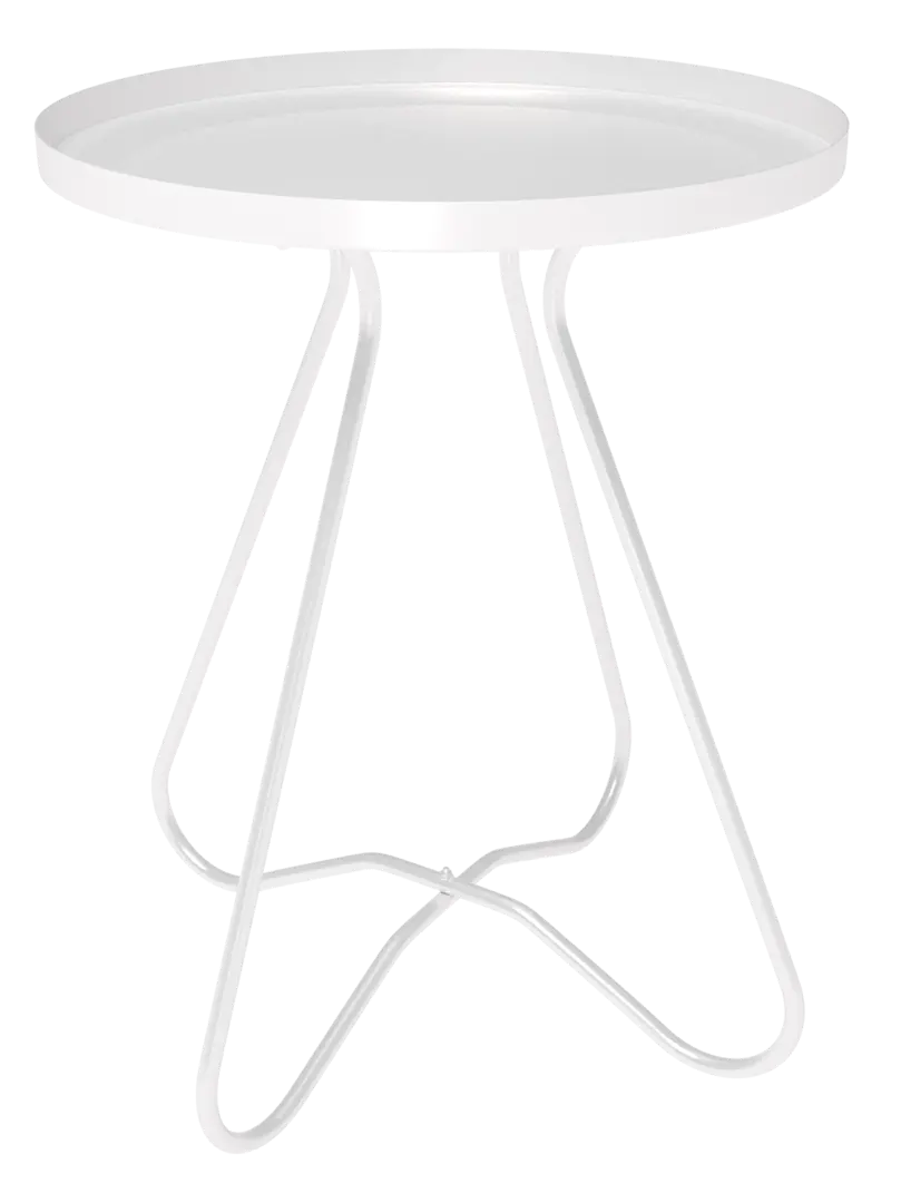 Столик кофейный Sheffilton круг 45x40 см цвет белый