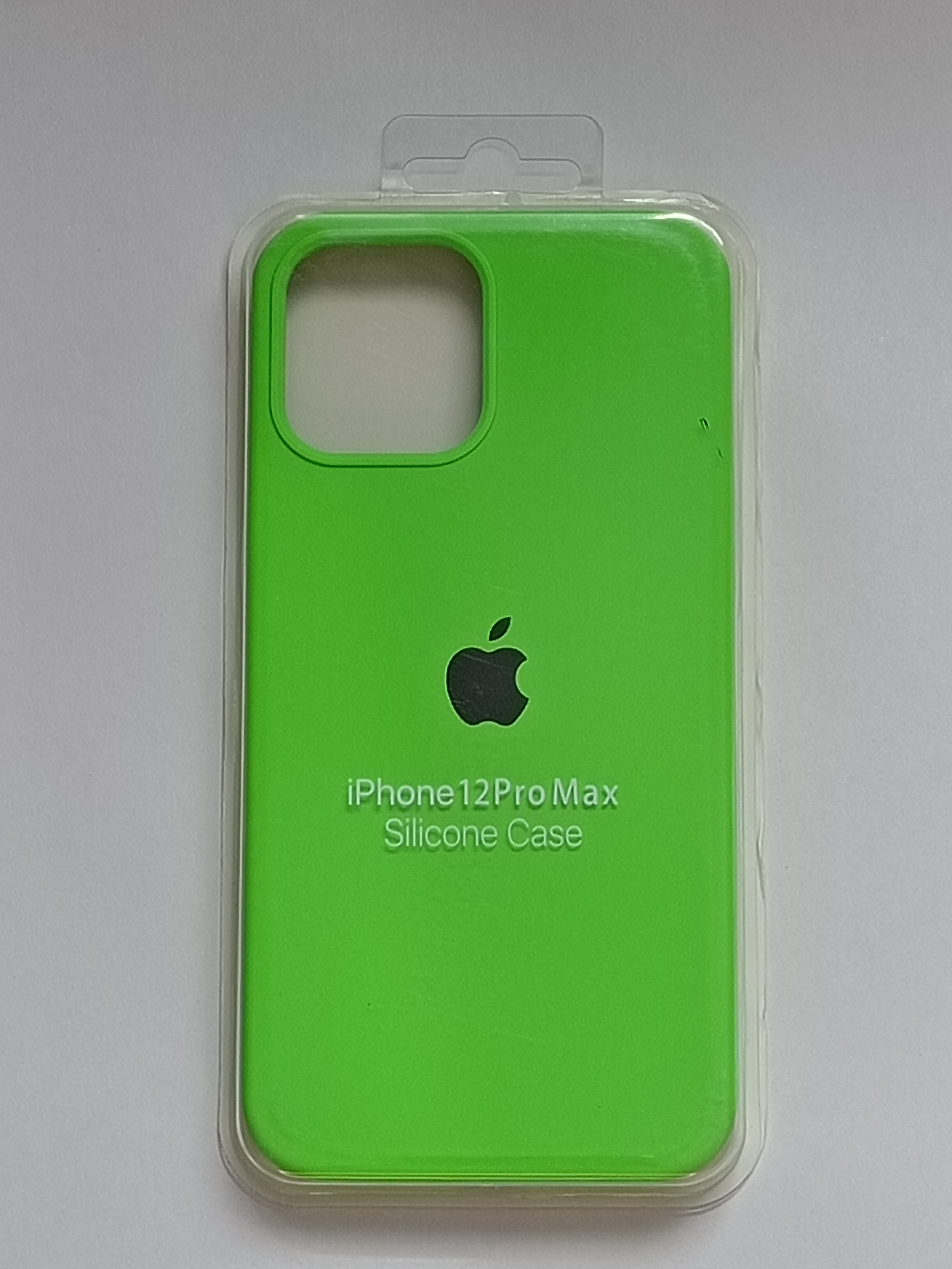 Чехол для iphone 12ProMax Кислотно салатовый