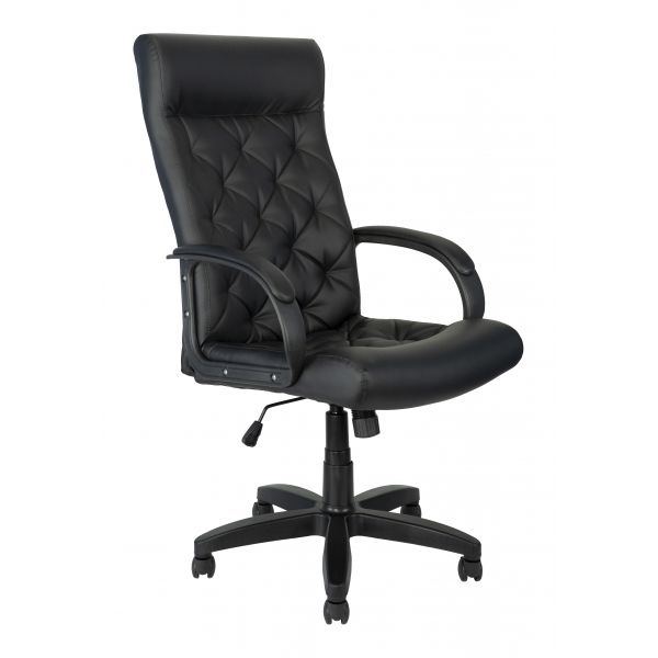 Кресло офисное  ЯрКресло Кр82 ТГ ПЛАСТ ЭКО1 (экокожа черная)