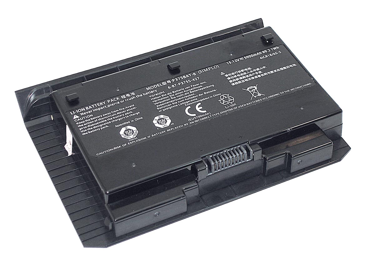 Аккумуляторная батарея для ноутбукa Clevo 6-87-P375S-4274 P375BAT-8  15.12V