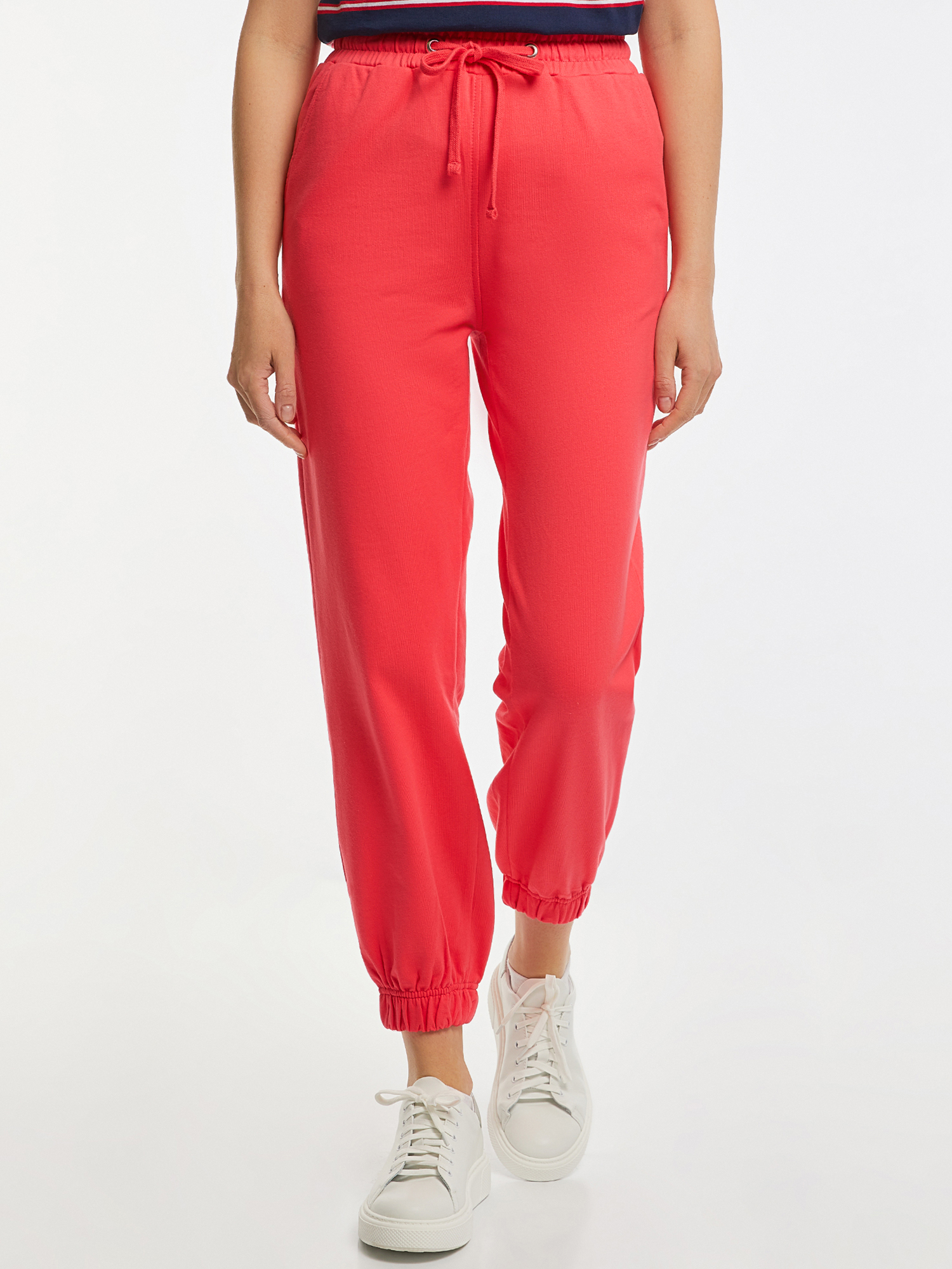 Спортивные брюки женские oodji 16701086-3 розовые XS