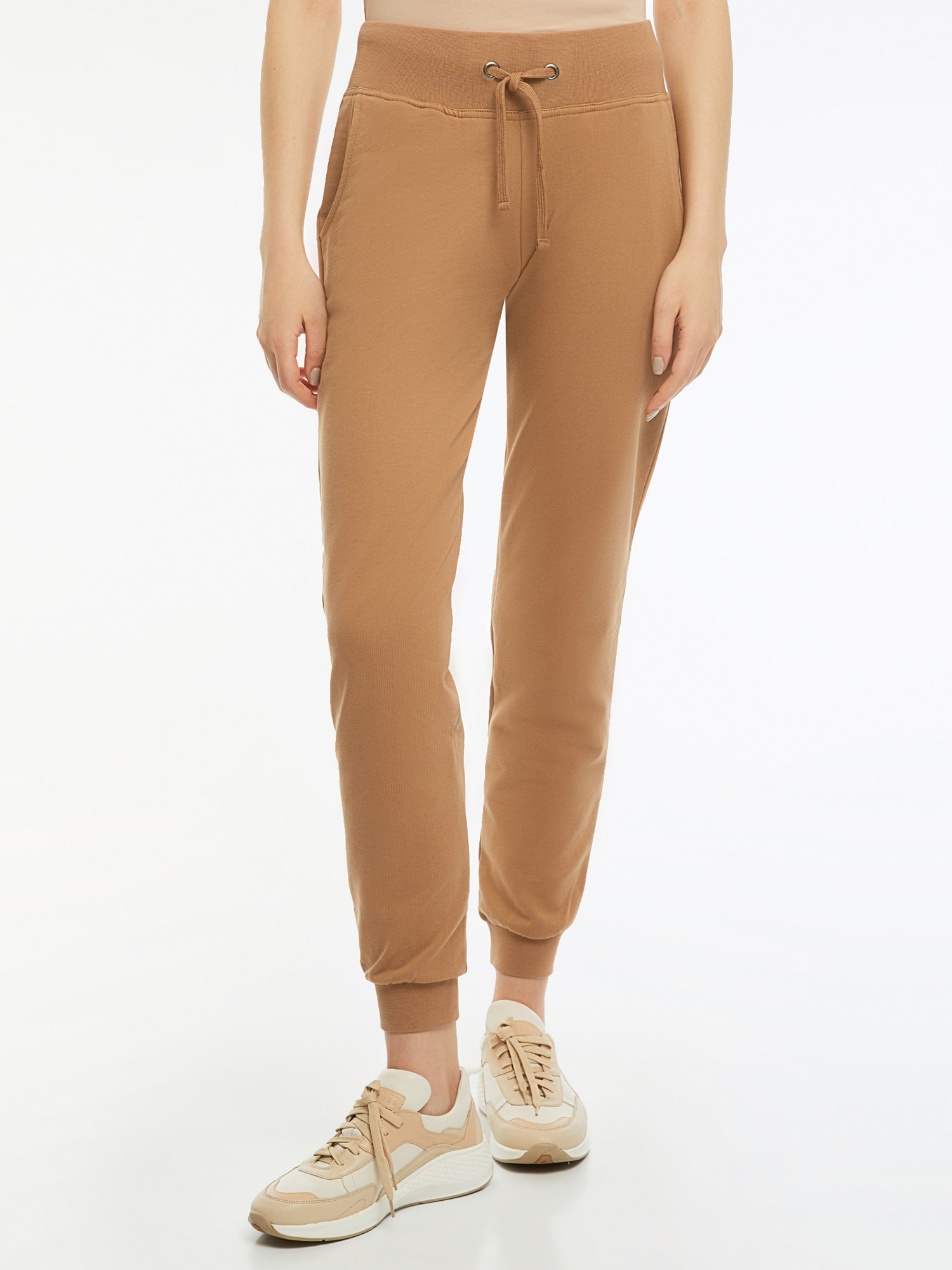 Спортивные брюки женские oodji 16700030-5B коричневые S