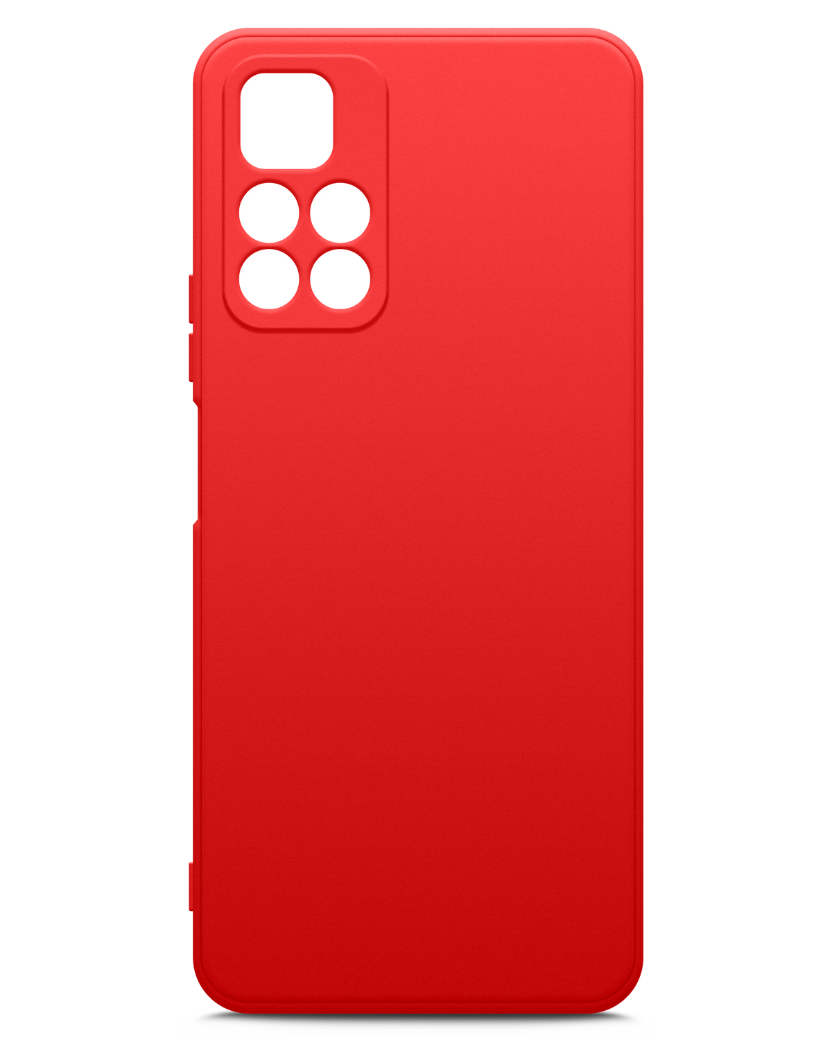 Чехол Brozo на Xiaomi Poco M4 Pro 5G, с силиконом Soft touch, красный