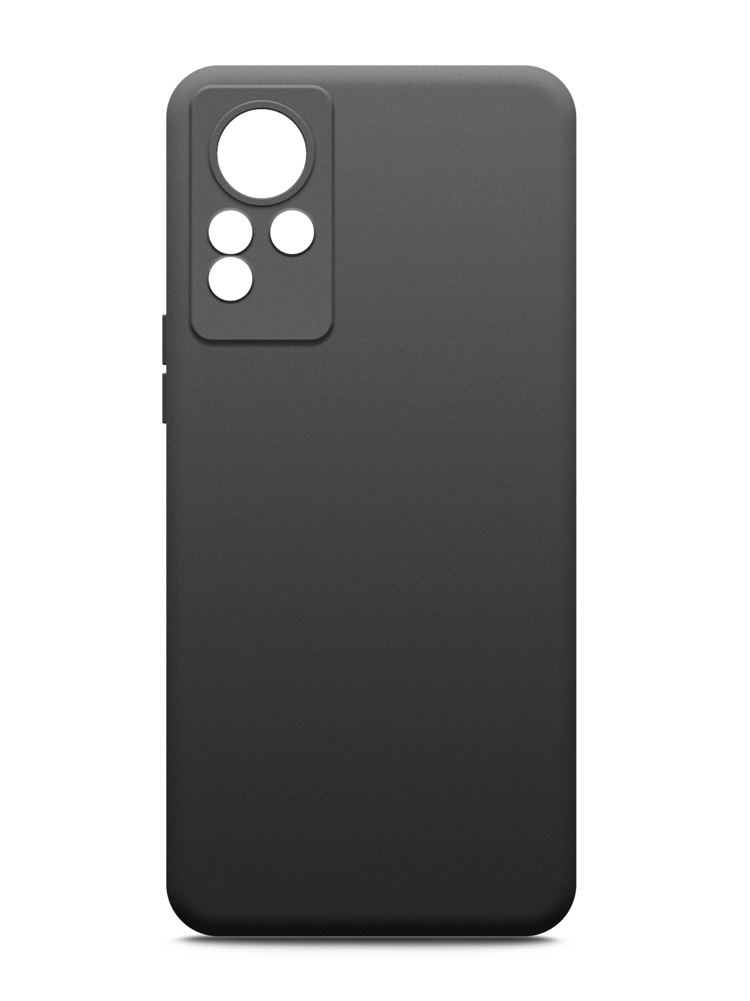 Чехол Brozo на Infinix Note 11, силиконовый черный(матовый)