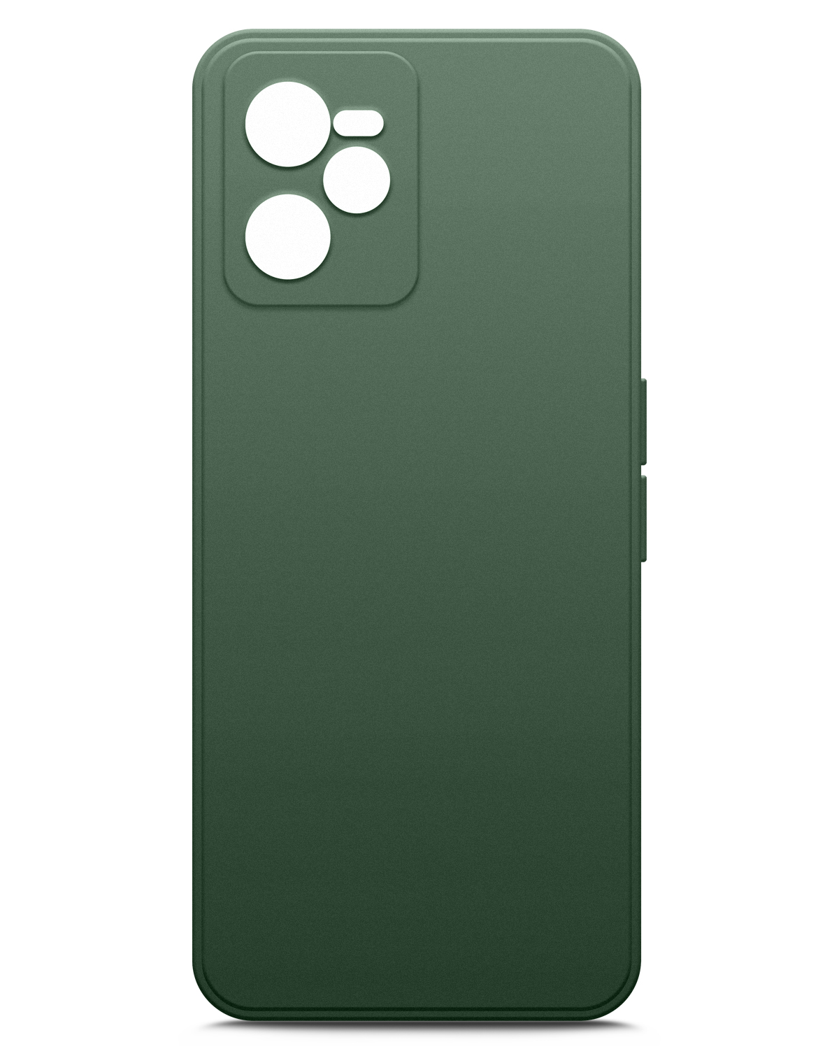 Чехол Brozo на Realme C35, с силиконом Soft touch, зеленый опал