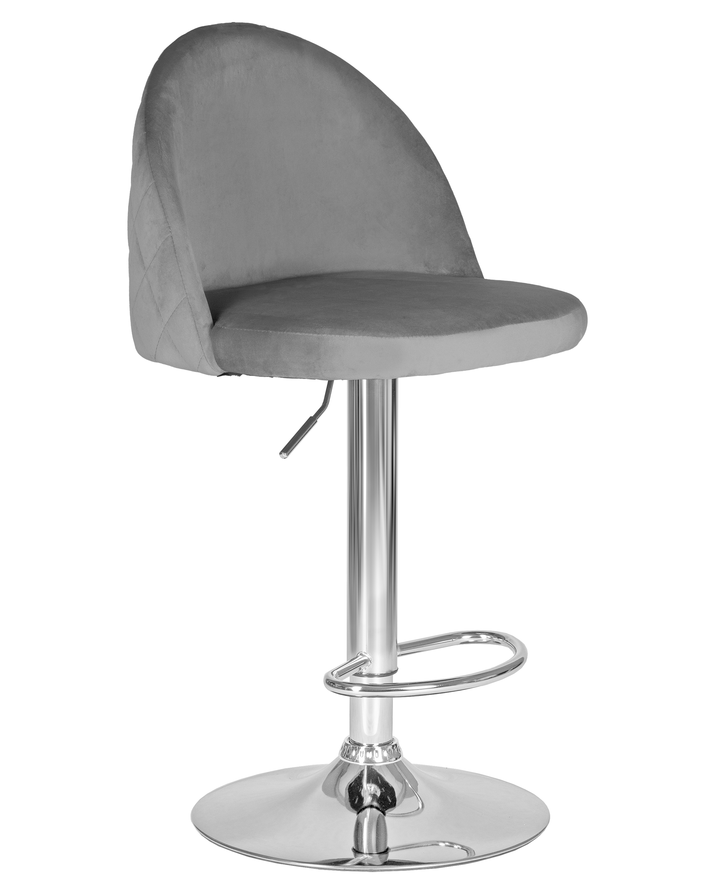 Барный стул Империя стульев MILANA LM-3036 grey (MJ9-75), хром/серый