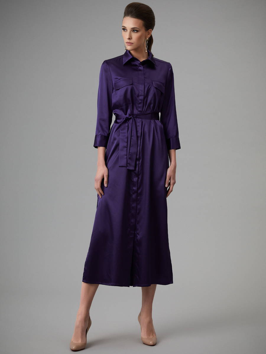 Платье женское Арт-Деко RP-333 фиолетовое 42 RU