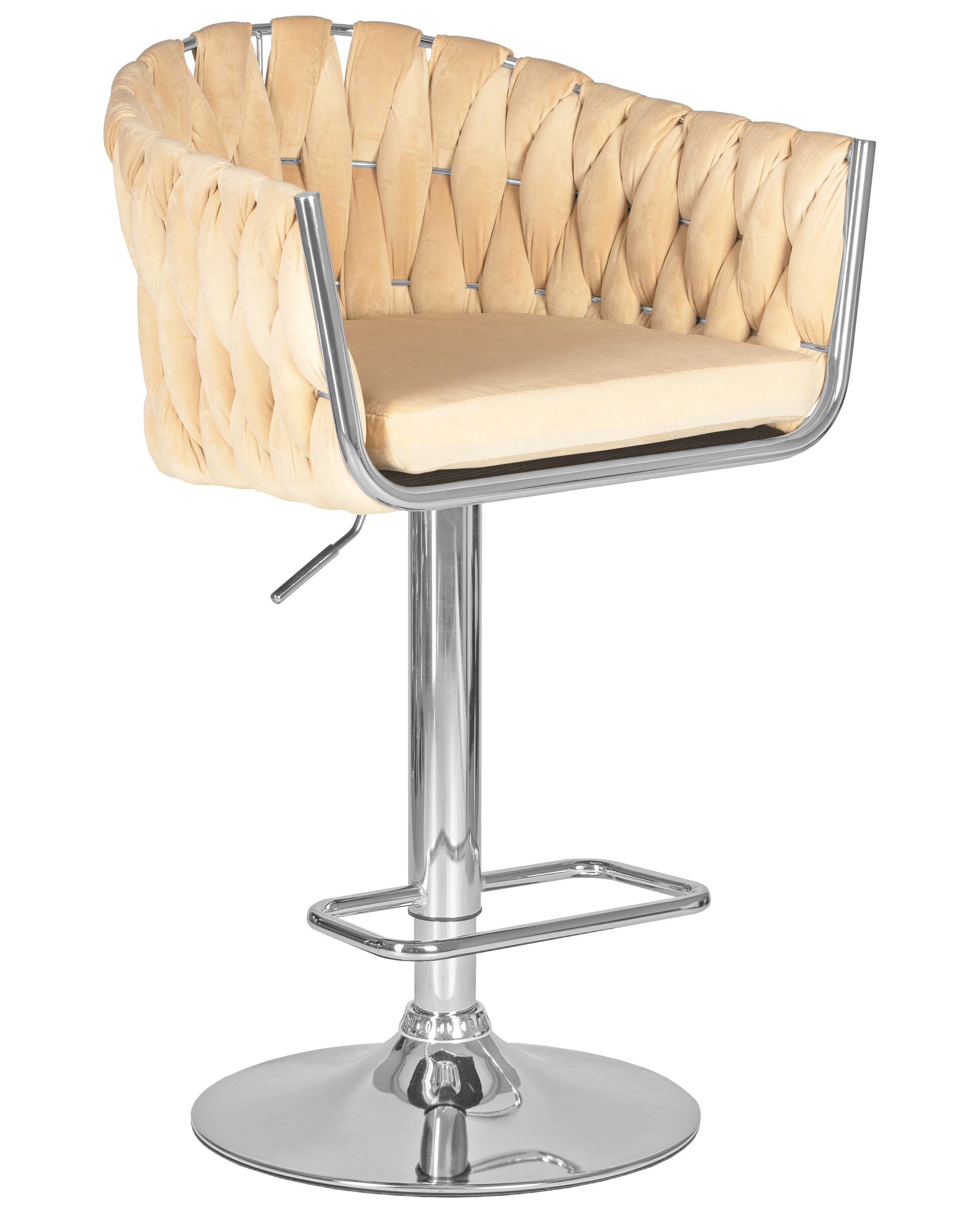 Барный стул Империя стульев MARCEL LM-9692 beige (MJ9-10), хром/бежевый