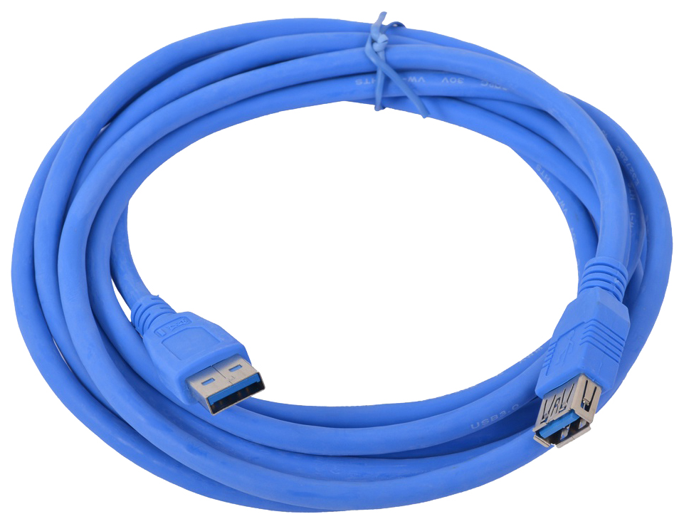 Кабель Gembird USB A-USB A, M-F 3м Blue (CCP-USB3.0-AMAF-10)