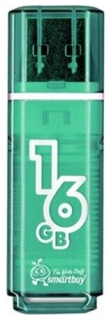 Флешка SmartBuy Glossy 16ГБ Green (SB16GBGS-G)