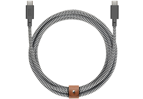 Кабель Native Union BELT USB-C на USB-C, 2.4 м, зебра